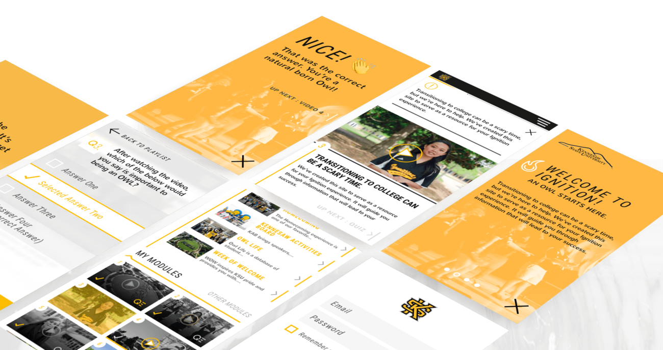 K S U Ignition Mobile Screens - ST8MNT BRAND AGENCY