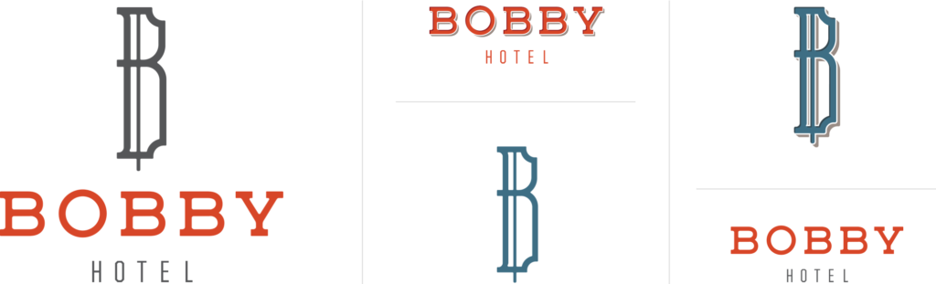 Bobby Hotel logo branding - ST8MNT BRAND AGENCY